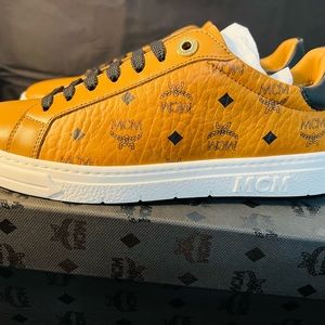 MCM | Shoes | Mcm Terrain Derby Visetos Logo Sneakers | Poshmark